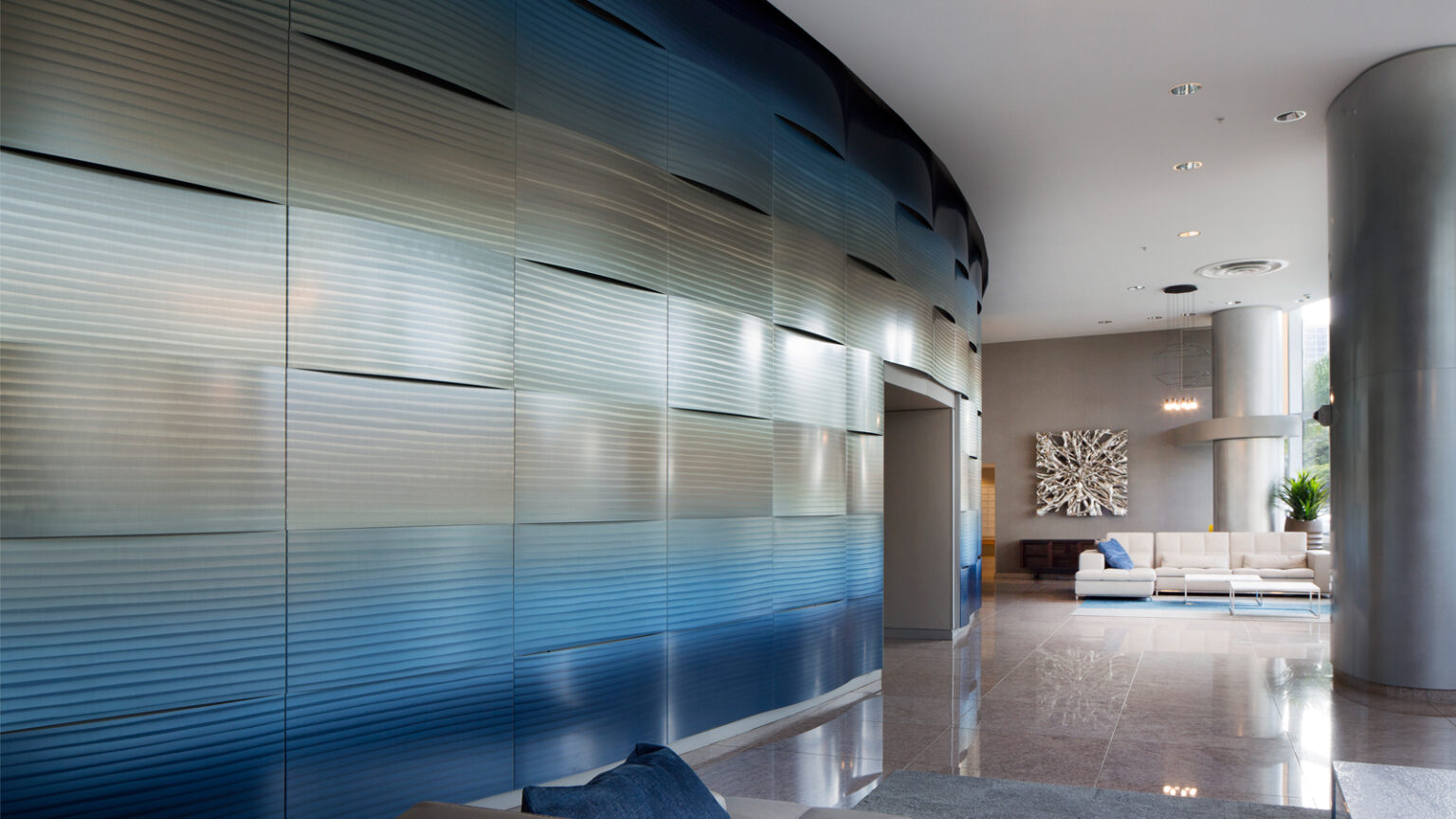 Tides Ocean Waves Wall - Moz Designs | Architectural Products + Metals